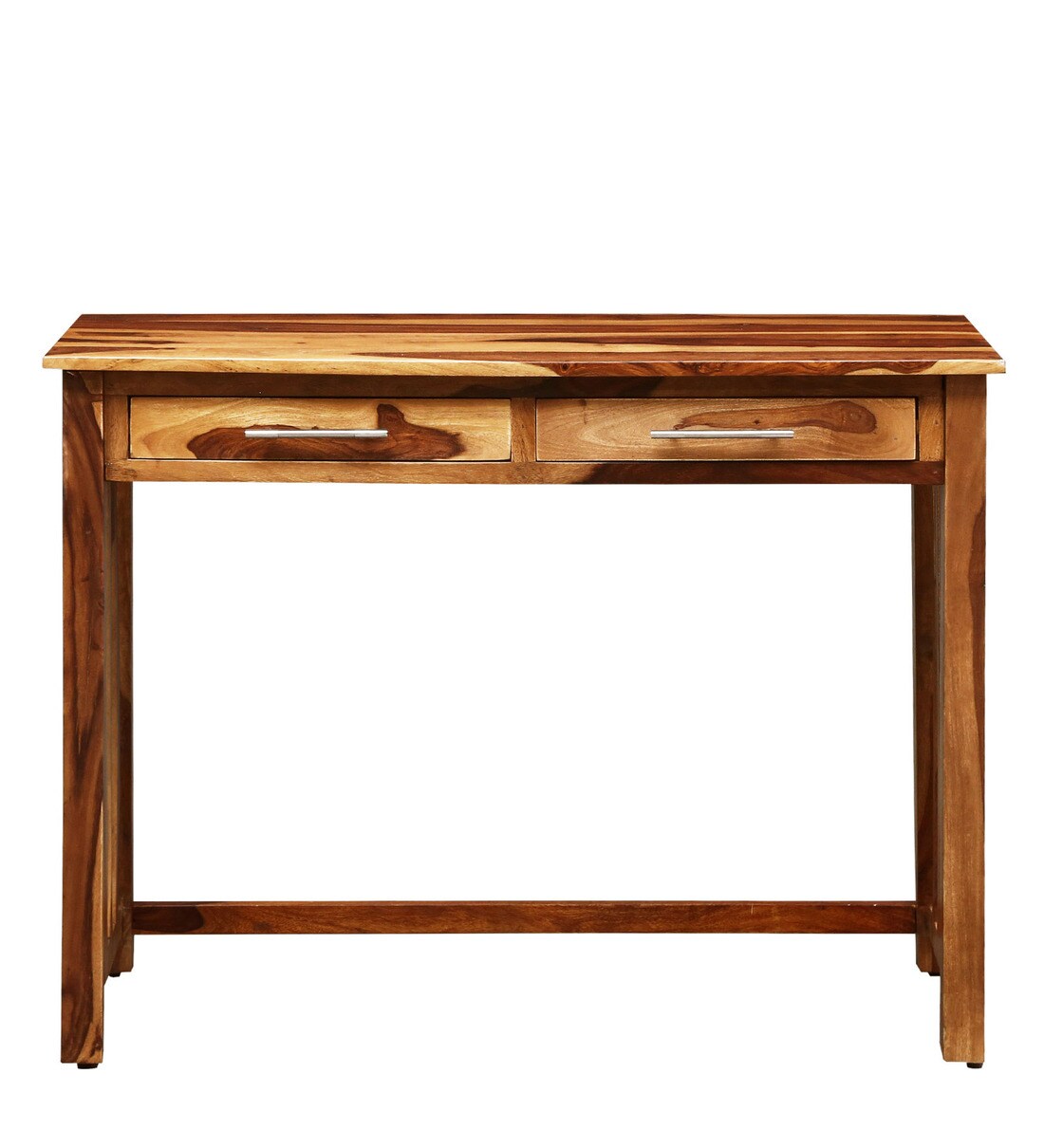 Buy Abbey Solid Wood Writing Table in Rustic Teak Finish By Woodsworth ...