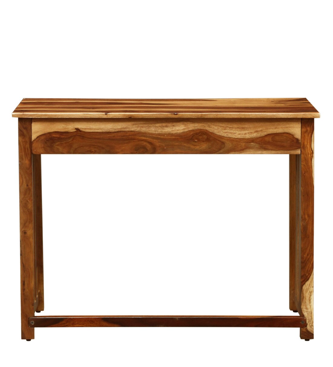 Buy Abbey Solid Wood Writing Table in Rustic Teak Finish By Woodsworth ...