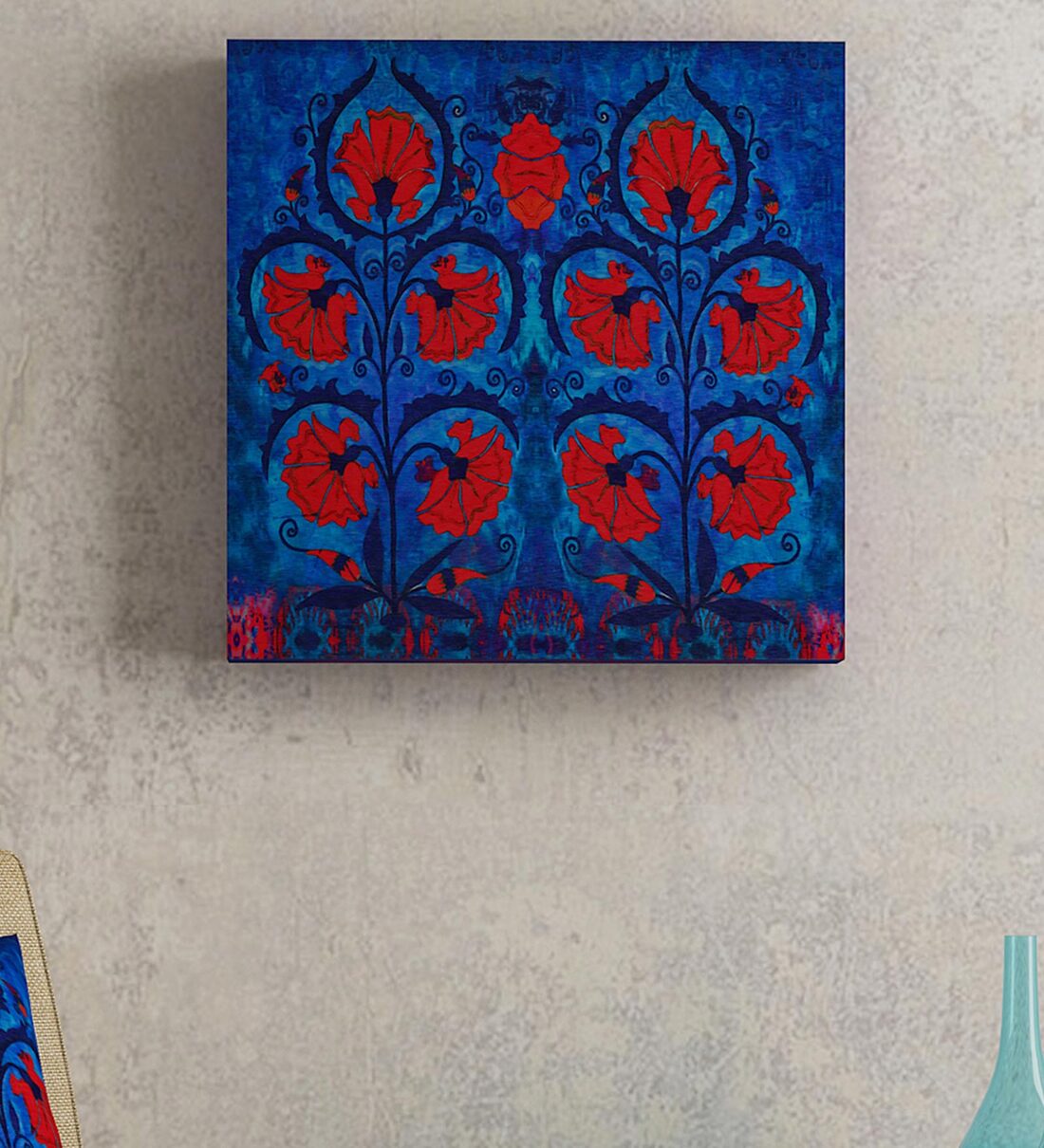 Buy Abstract Blue MDF Wood Framed Wall Art at 64% OFF by SEJ By Nisha ...