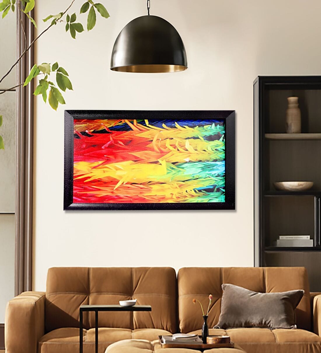 Buy Abstract Multicolour Canvas & MDF Wall Art by Posh N Plush Online ...