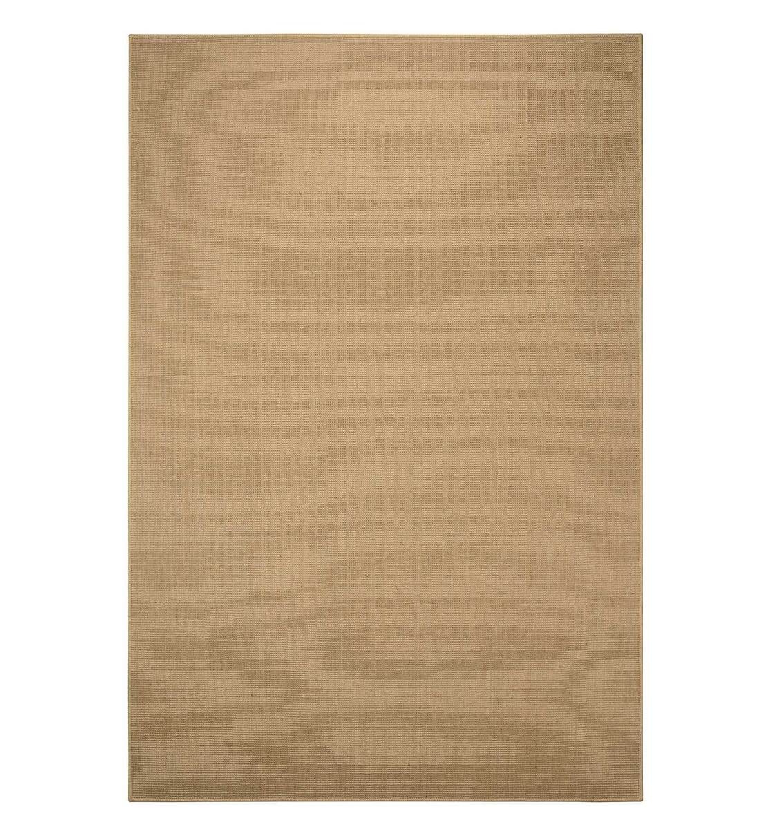 Buy Brown Solid Jute 6 ft x 9 ft Hand Woven Carpet by Saral Home Online ...