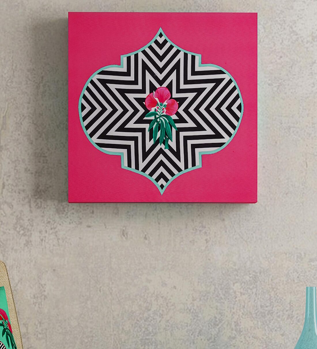 Buy Abstract Pink MDF Wood Framed Wall Art at 64% OFF by SEJ By Nisha ...