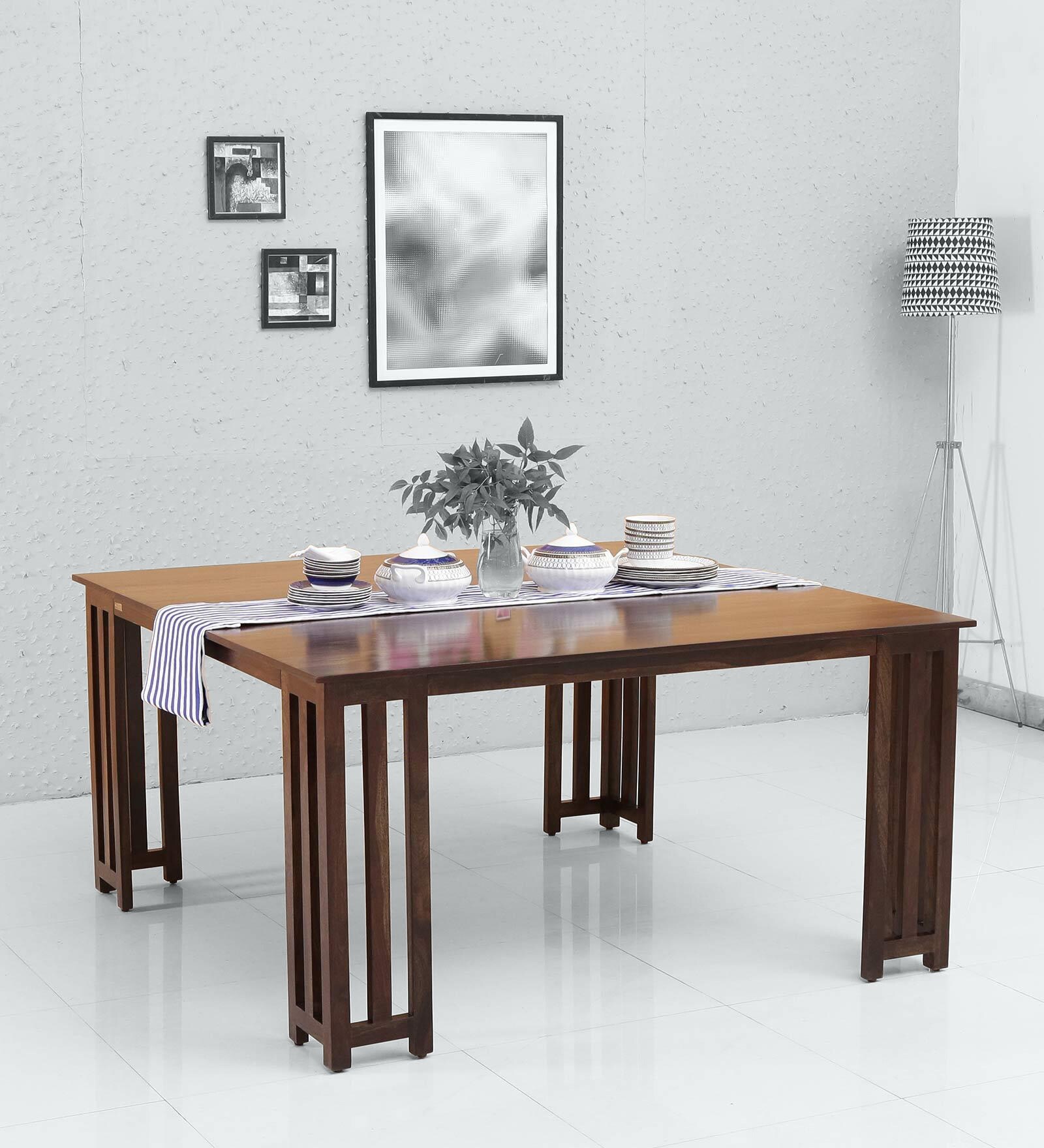 Buy Abbey Sheesham Wood 8 Seater Dining Table in Warm Chestnut Finish ...