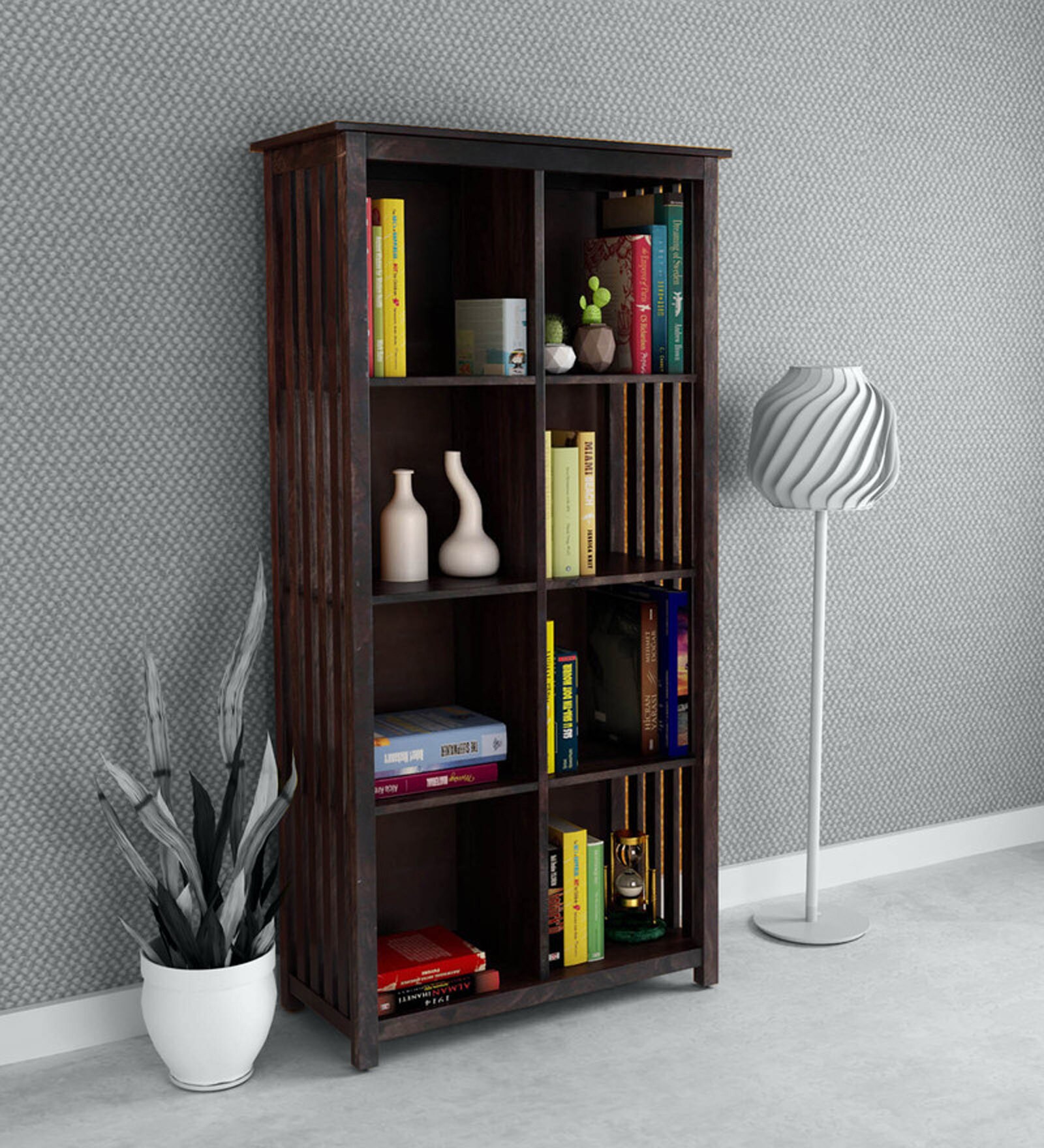 Buy Abbey Sheesham Wood Book Shelf In Warm Chestnut Finish at 36% OFF ...
