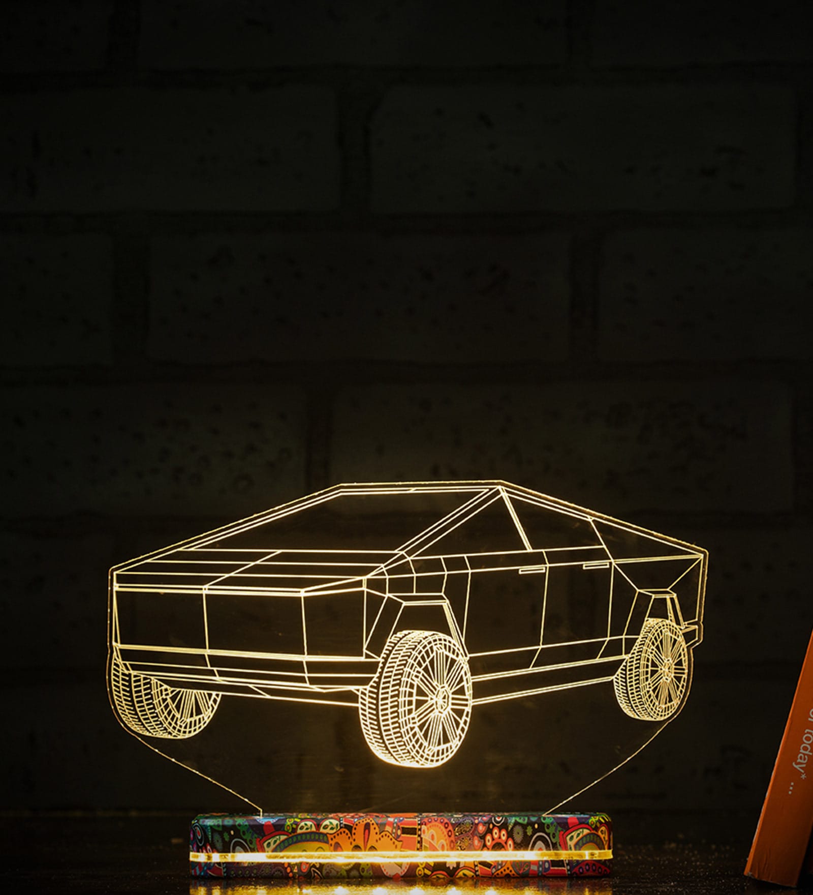 Buy ABS Plastic Cyber Truck Tesla 3D Table Lamps at 31% OFF by LIT ...