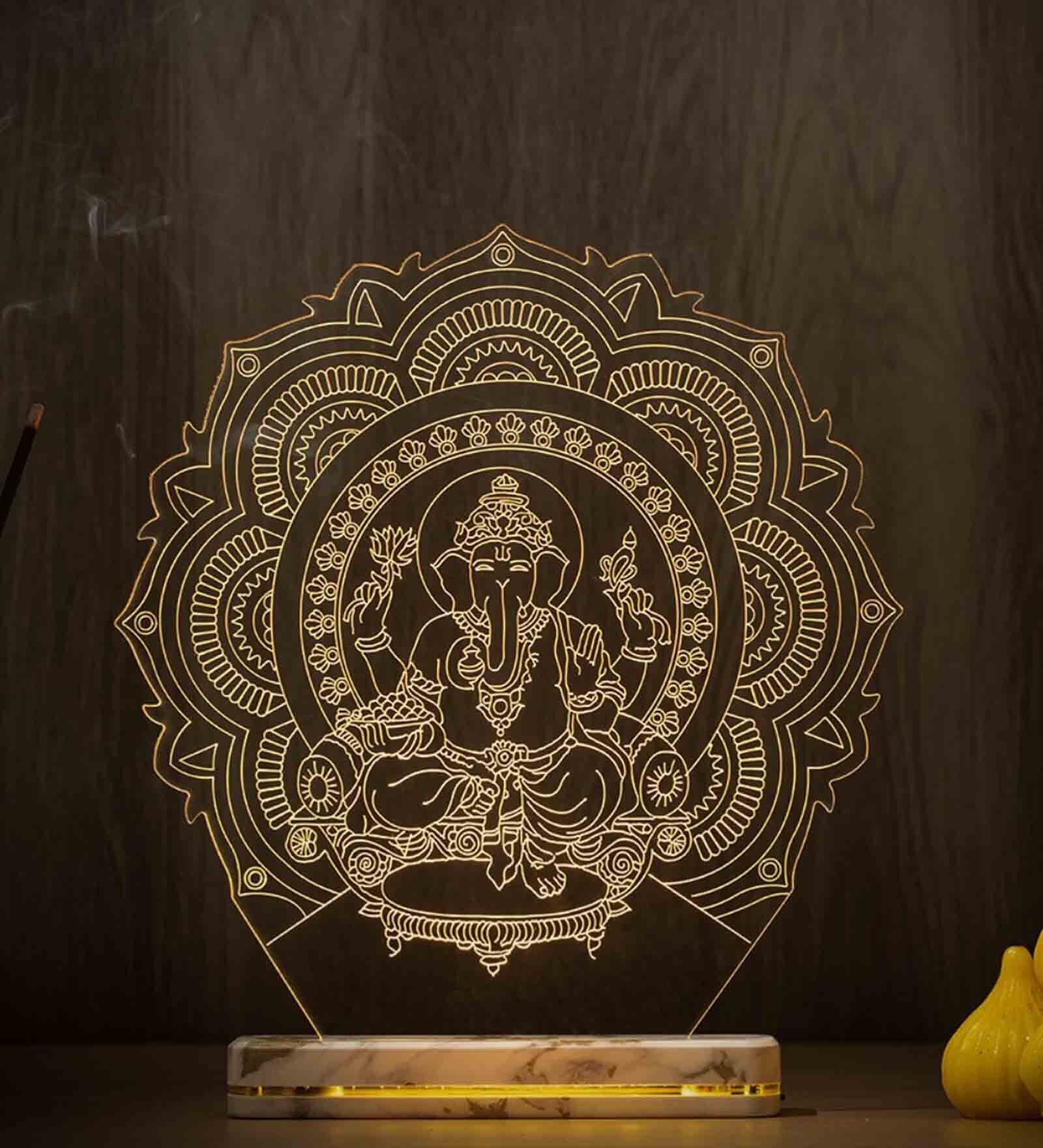 Buy ABS Plastic Ganpati Table LED Lights at 27% OFF by LIT Lamps ...