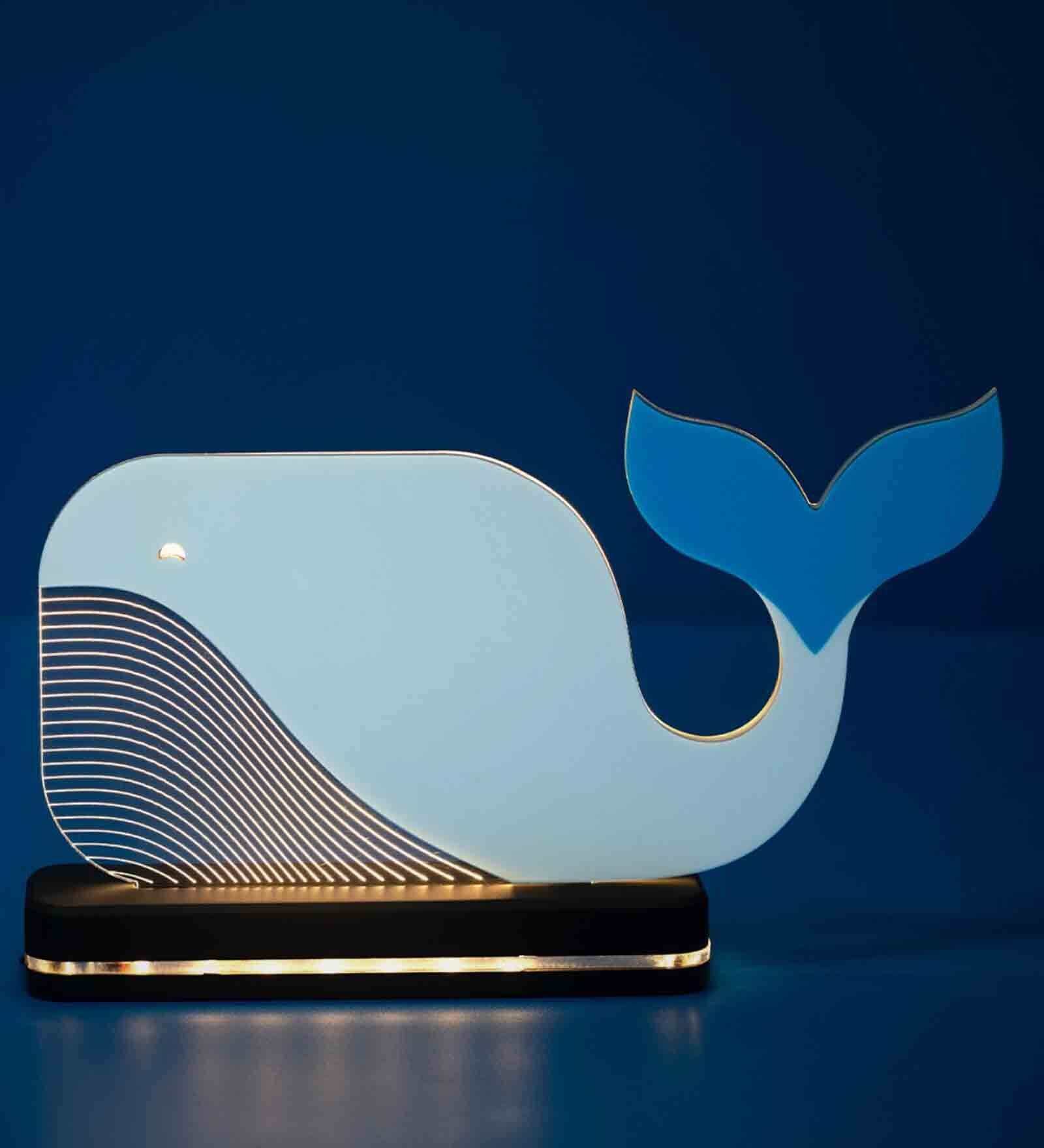Buy ABS Plastic Whale Table LED Lights at 22% OFF by LIT Lamps | Pepperfry