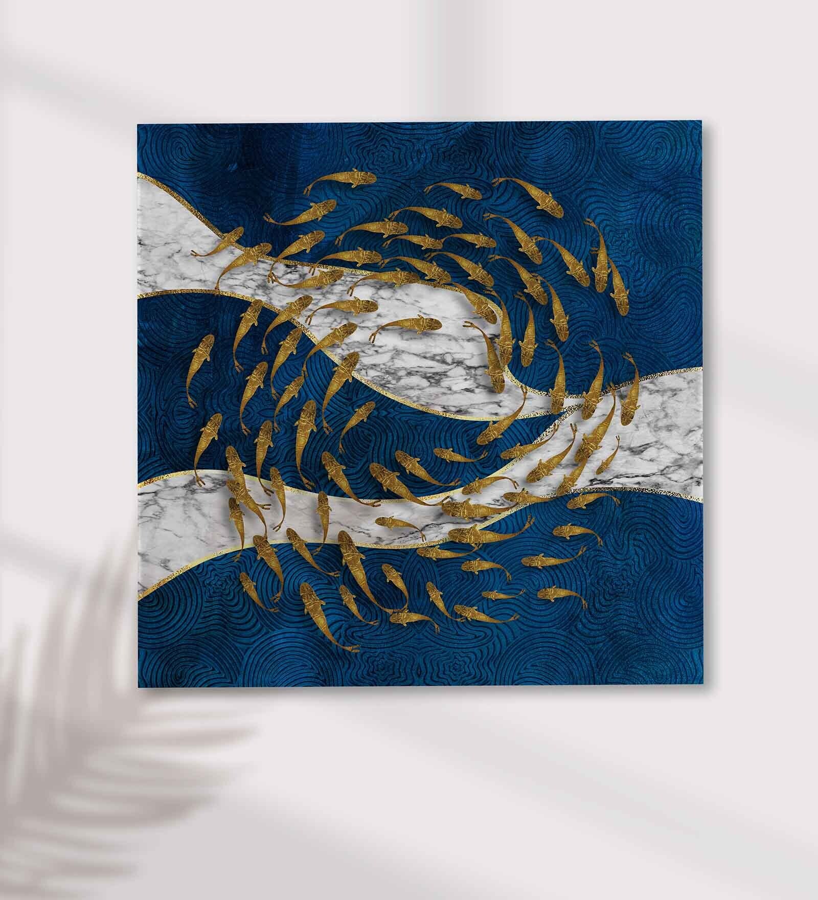Buy 16 Inches Abstract Canvas Stretched Wall Art Painting at 74% OFF by ...