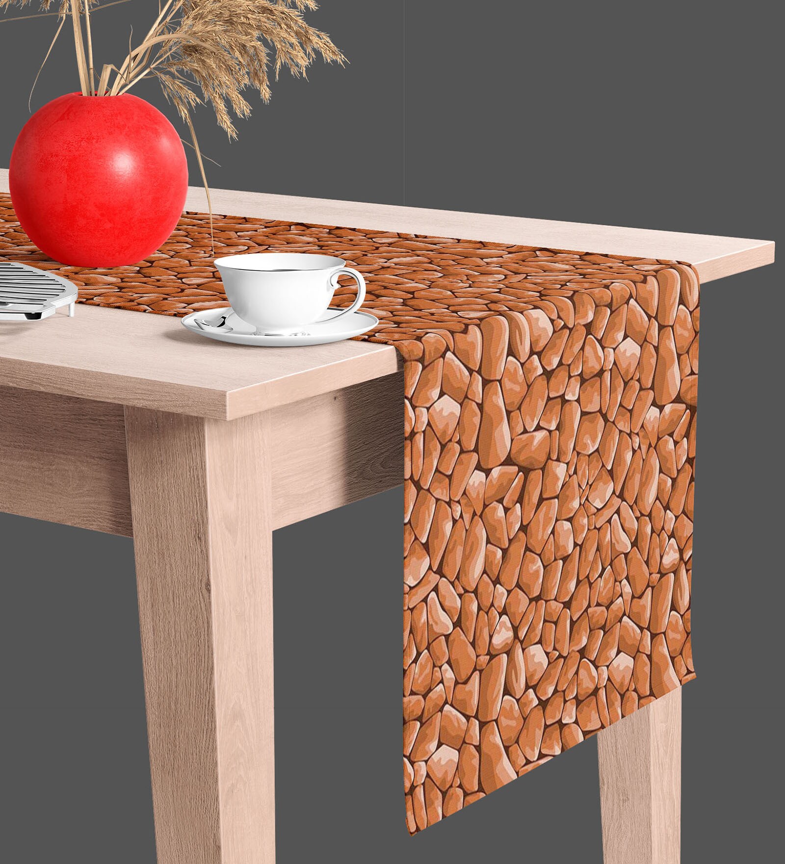 Buy Abstract D cor Multicolor (60 x 12) Cotton Canvas Table Runner at ...