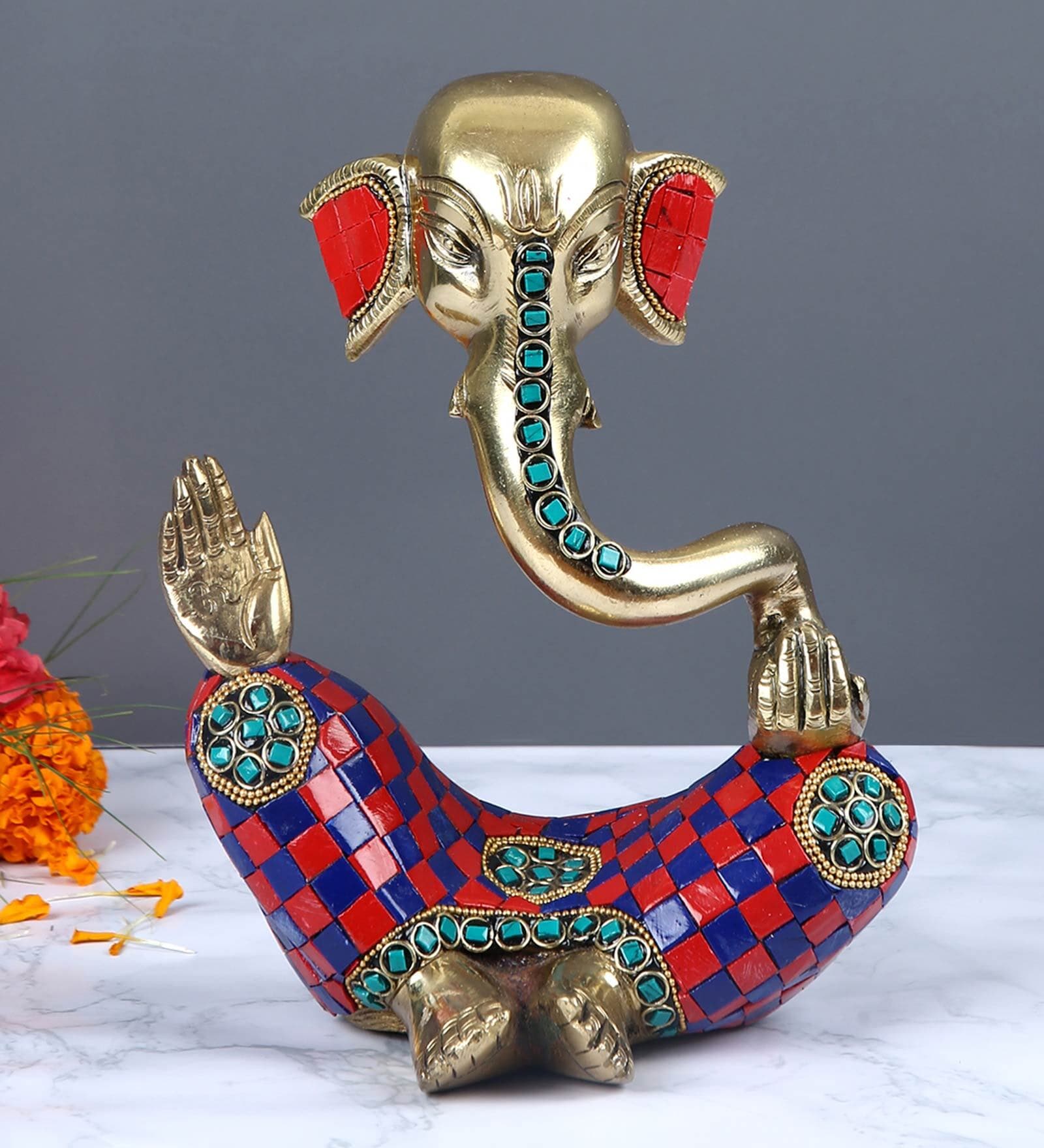 Buy Abstract Ganesha Brass Statue at 21% OFF by Aapno Rajasthan | Pepperfry