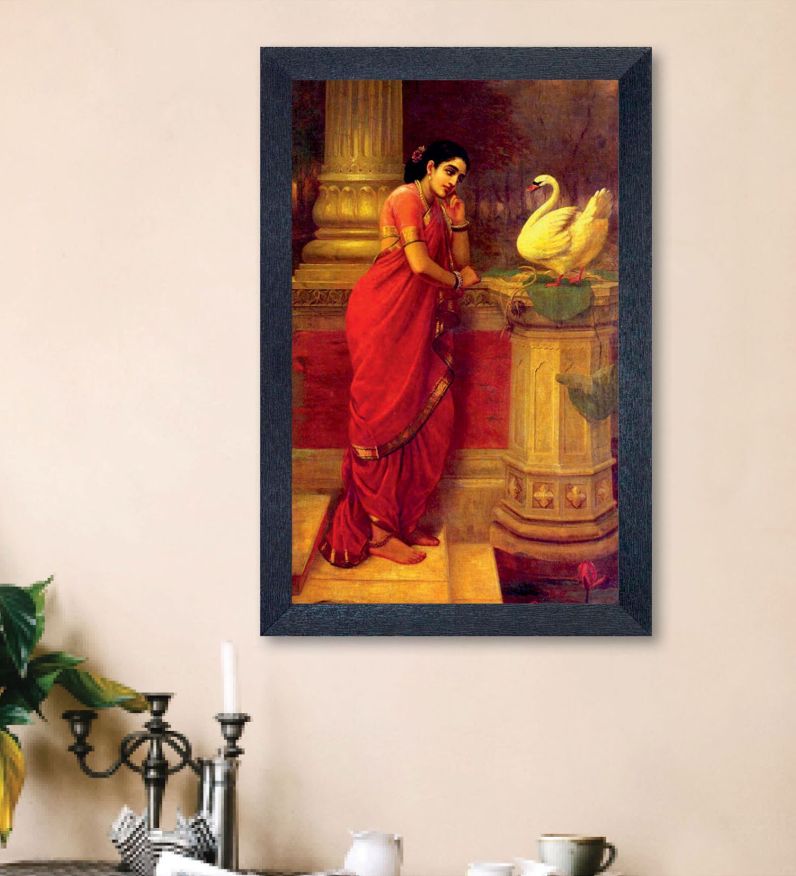 Buy Dream Black Synthetic Wood Framed People and Places Art Print at 65 ...