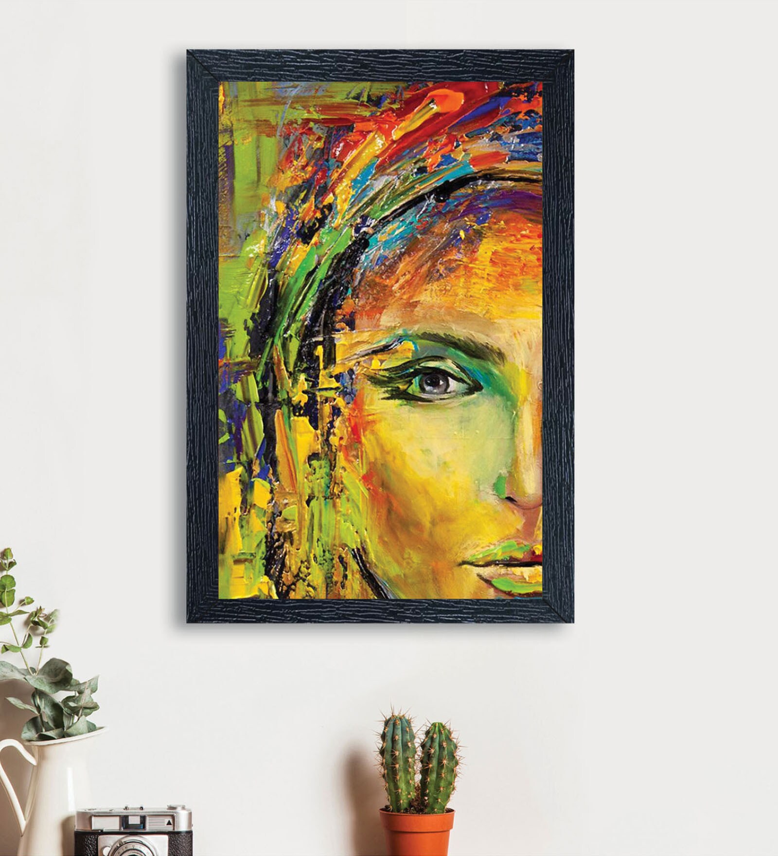 Buy Liable Black Synthetic Wood Framed People and Places Art Print at 7 ...
