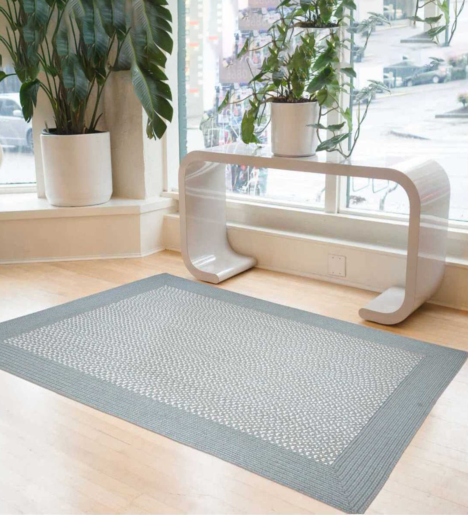 Buy Abstract Pattern Polypropylene Machine Made 5 x 2 Feet Carpet by ...