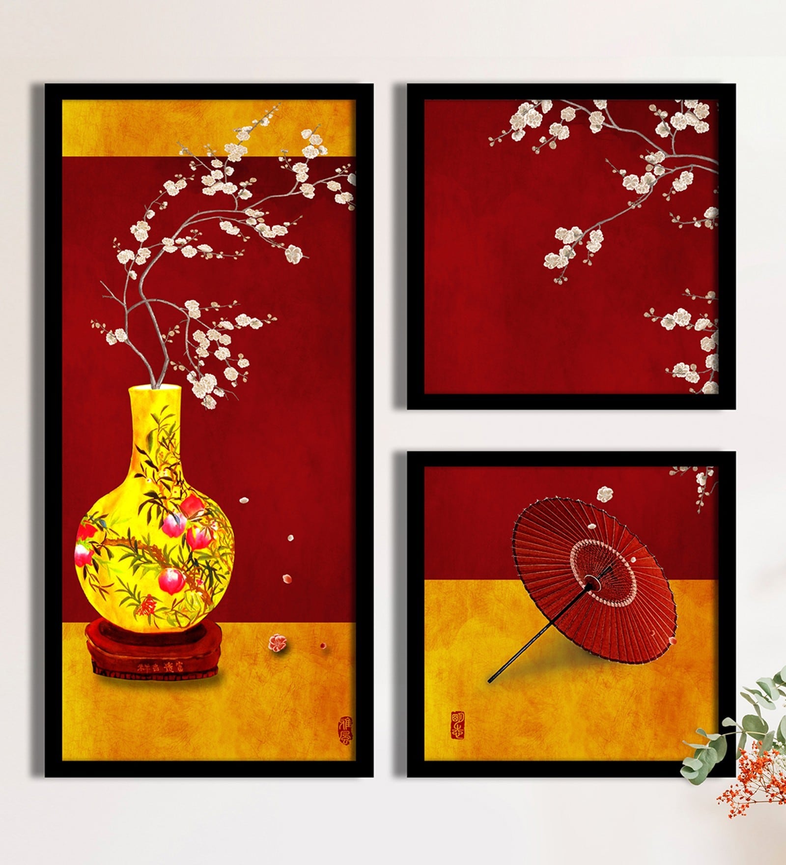 Buy Abstract Pot Theme plastic Framed Art Print at 49% OFF by Art ...