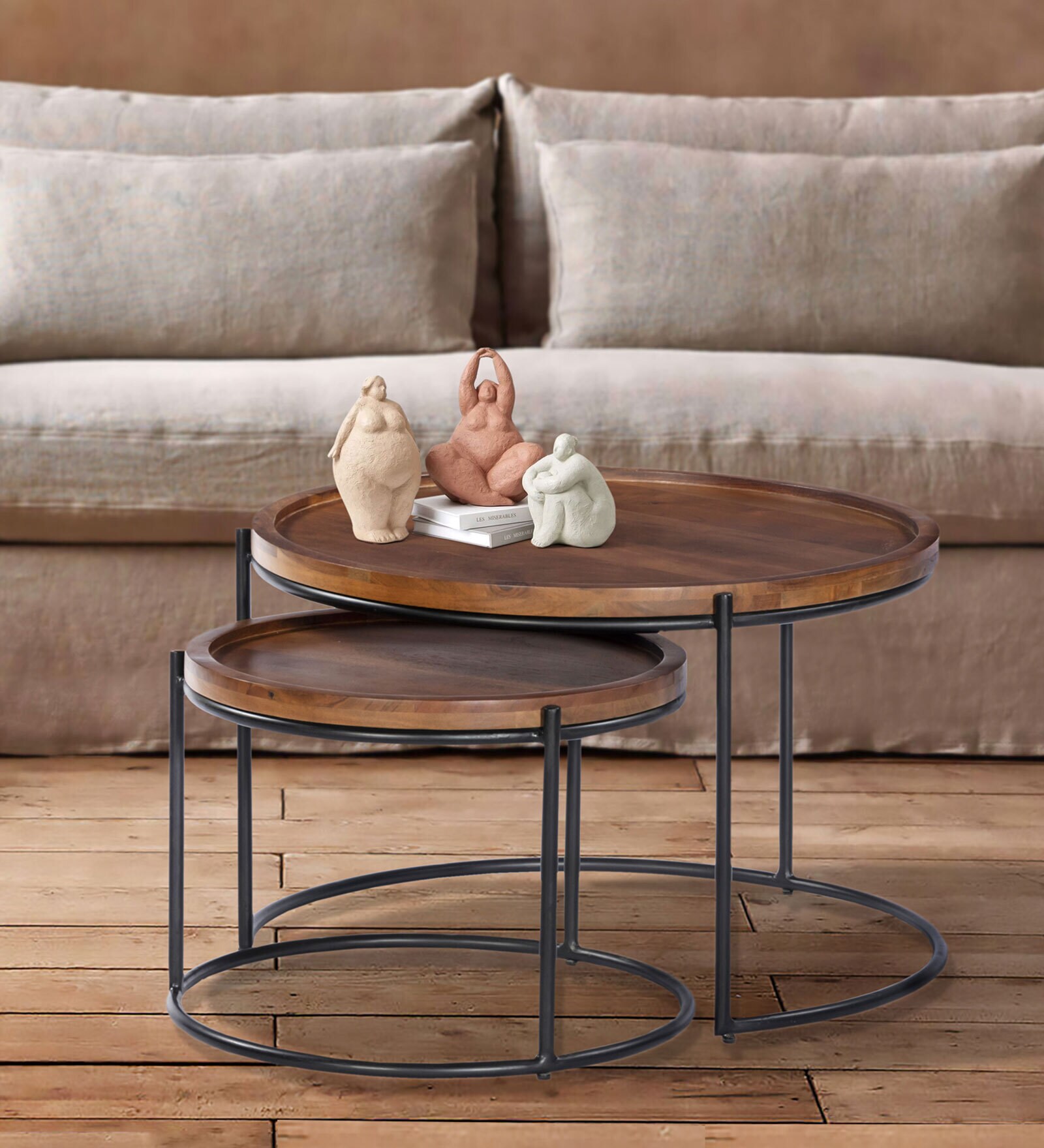 Buy Ace Solid Wood Nesting Table In Walnut Finish at 100% OFF by G Home ...
