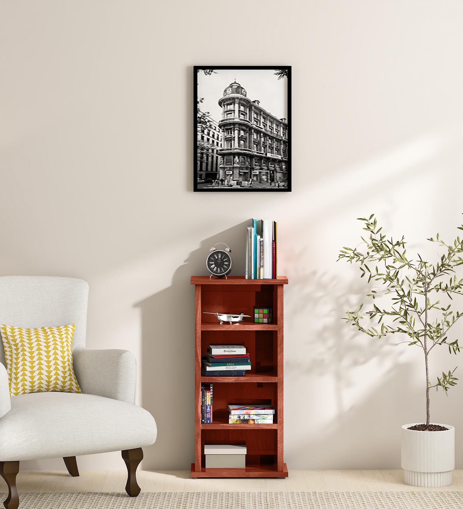 Buy Ackley Sheesham Wood Book Shelf In Honey Oak Finish at 6% OFF by ...