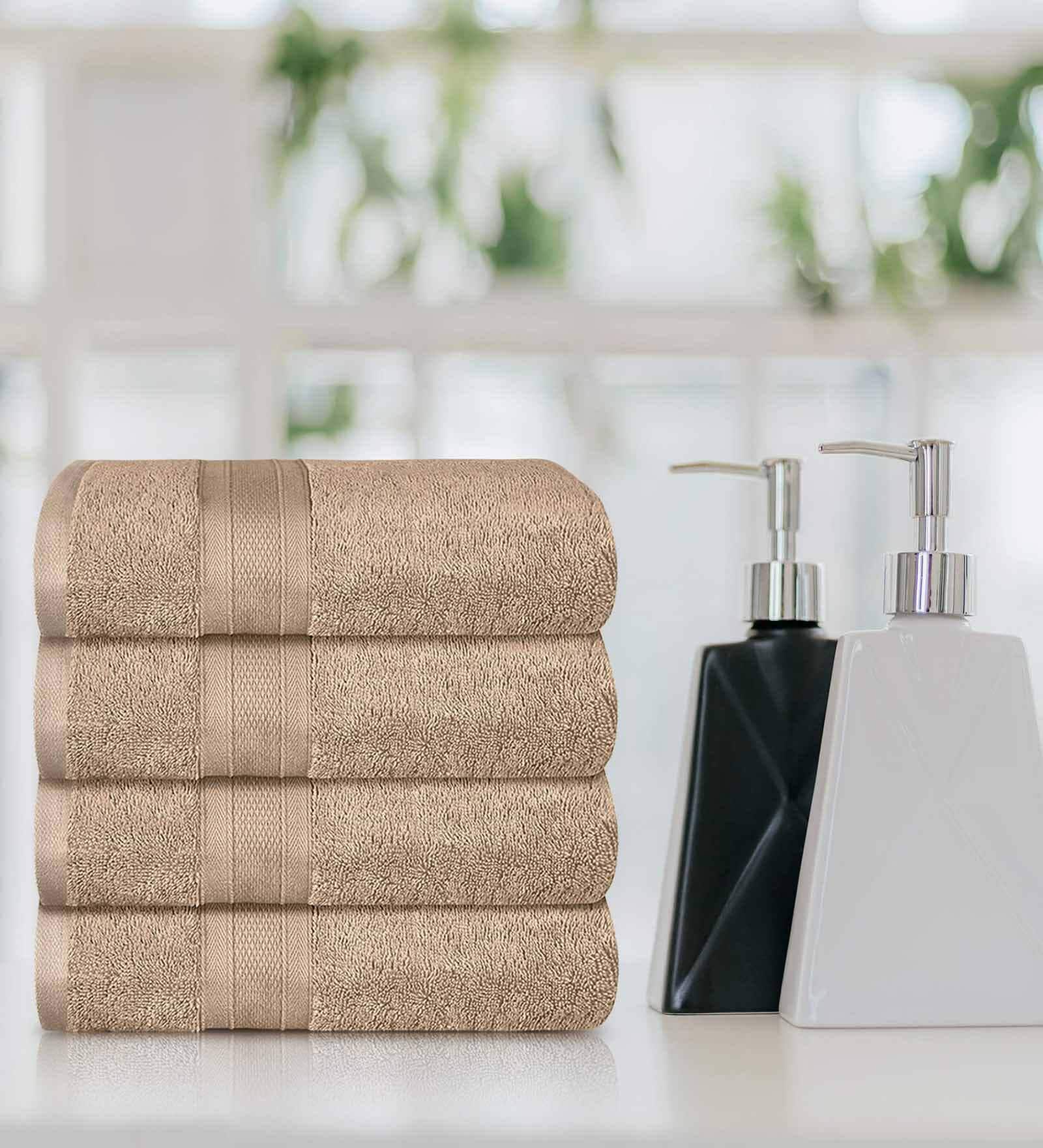 Buy Beige Solid 500 GSM Cotton Hand Towels (Set of 4) at 35% OFF by ...