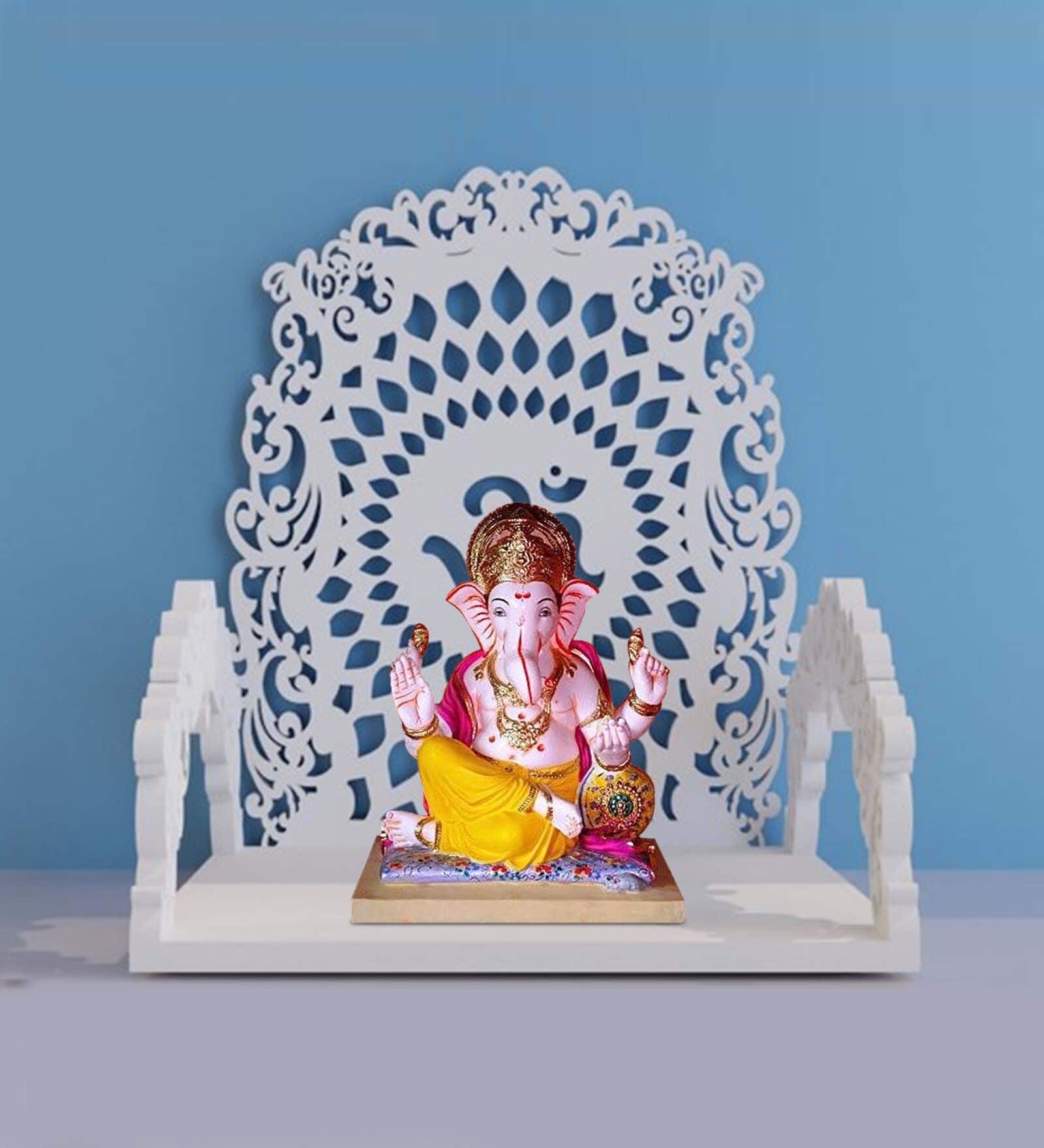 Buy Acrylic Pooja Shelf/Mandir In White By Design It Ezy at 30% OFF by ...