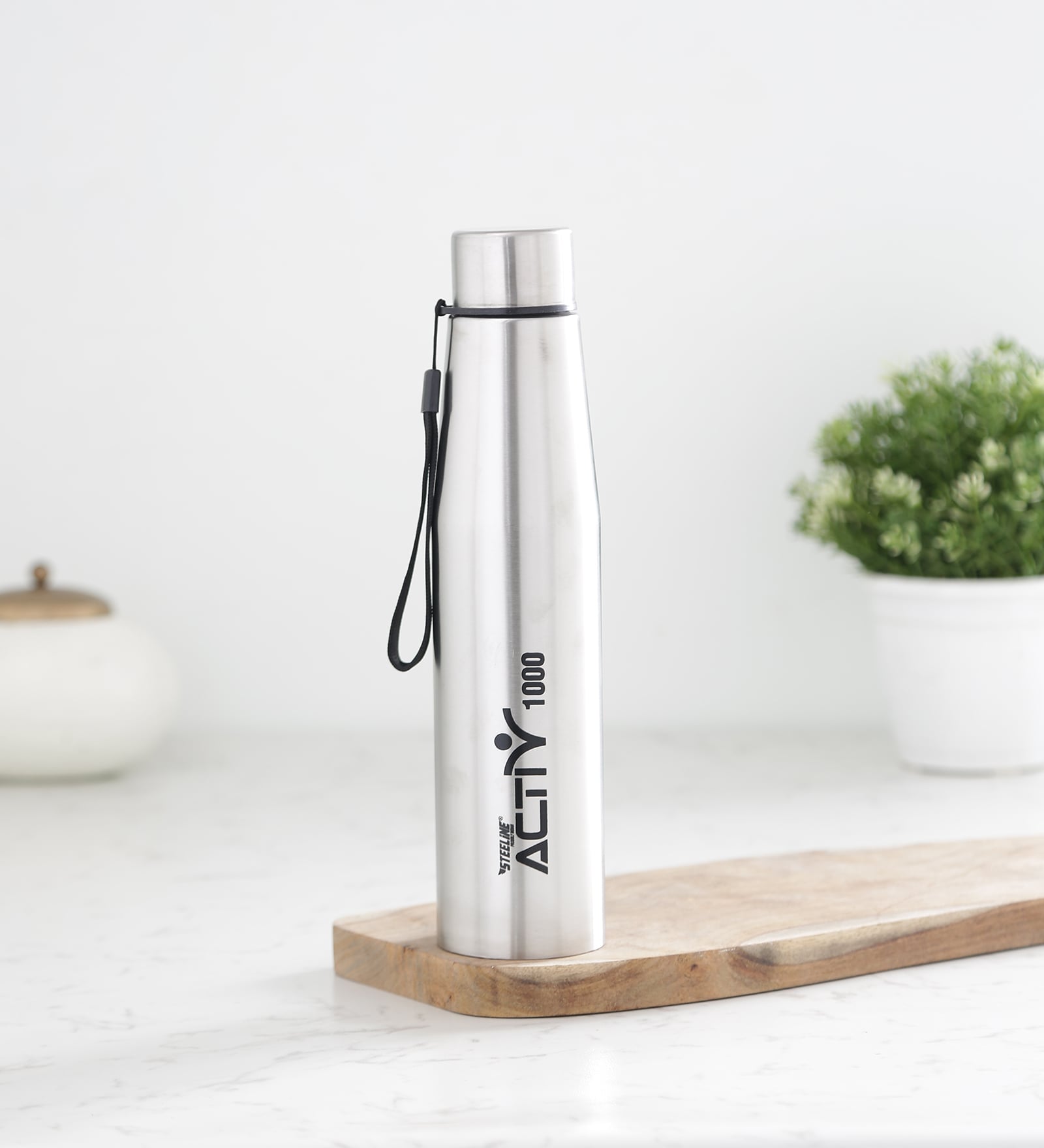 Buy Active 1000ml Stainless Steel Leak Proof Water Bottle at 21% OFF by ...