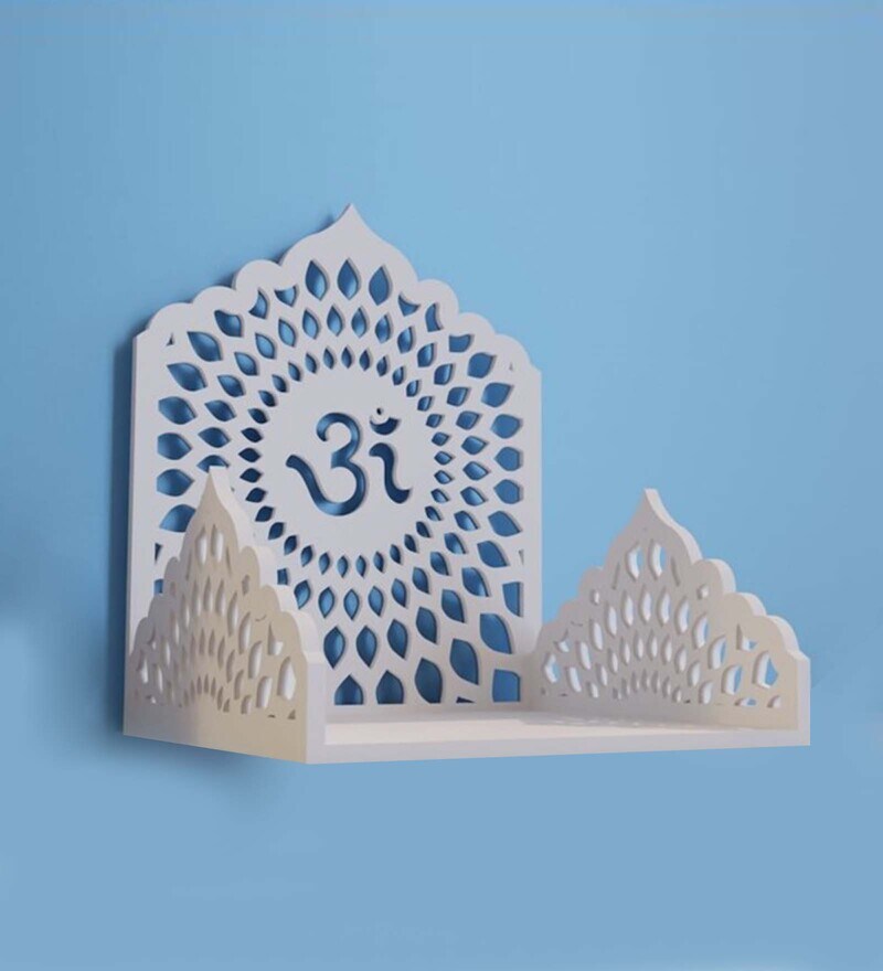 Buy Acrylic Pooja Shelf/Mandir In White By Design It Ezy Online - Pooja ...