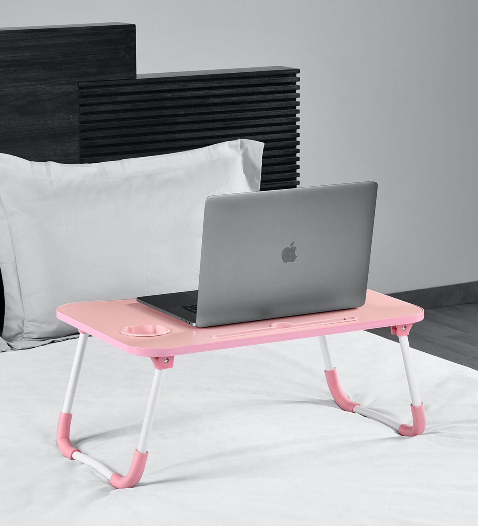 Buy Adapt Multipurpose Laptop Table in Pink Colour at 33% OFF by ...