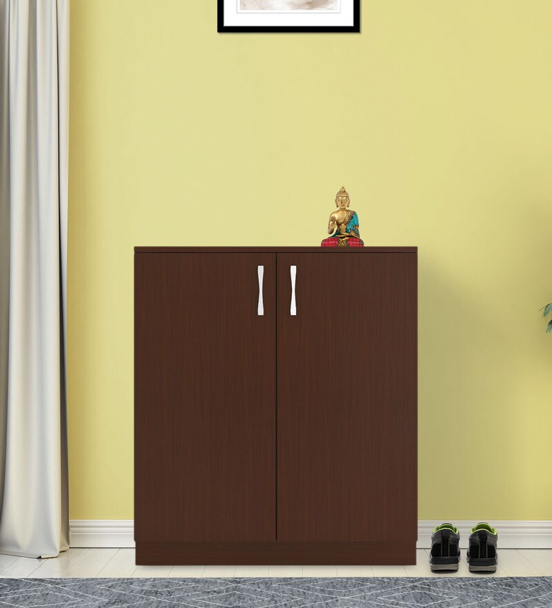 Buy Primera Shoe Cabinet with Ventilated Shelves in Terra Sienna Finish ...