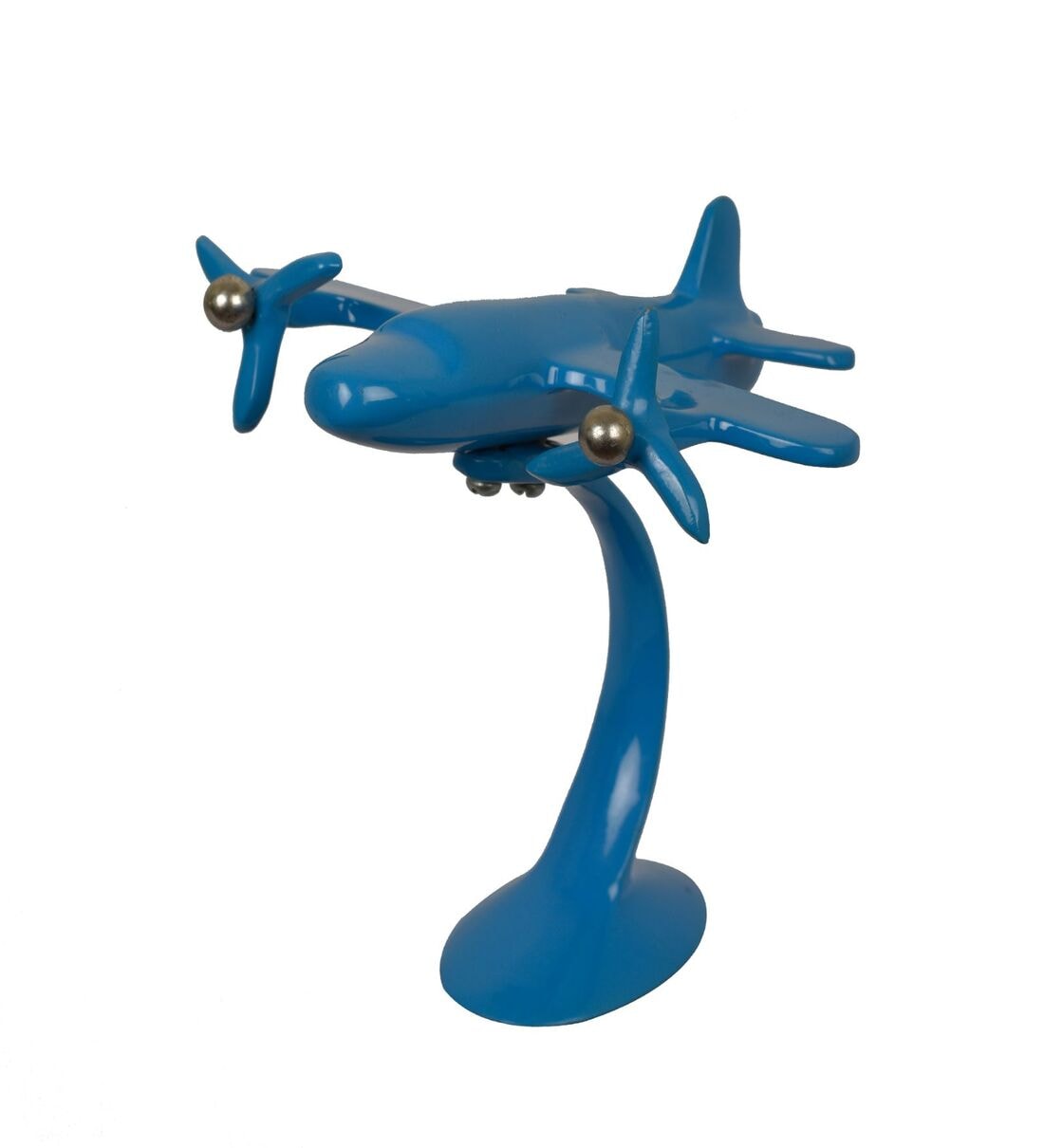 Buy Aeroplane Blue Aluminium Showpiece by Citilites Online - Transport ...