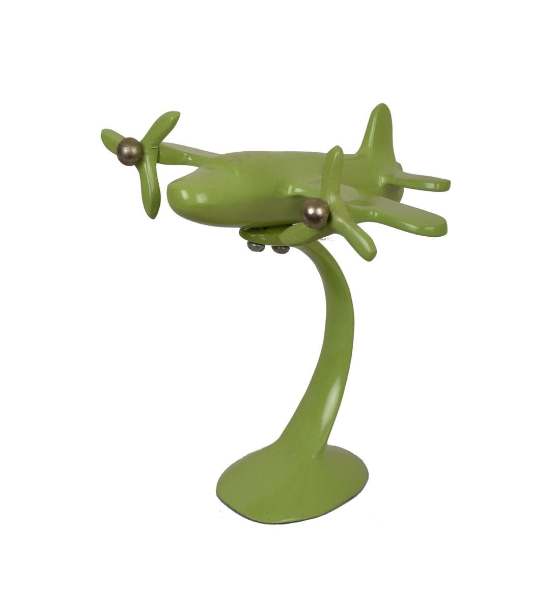 Buy Aeroplane Green Aluminium Showpiece by Citilites Online - Transport ...