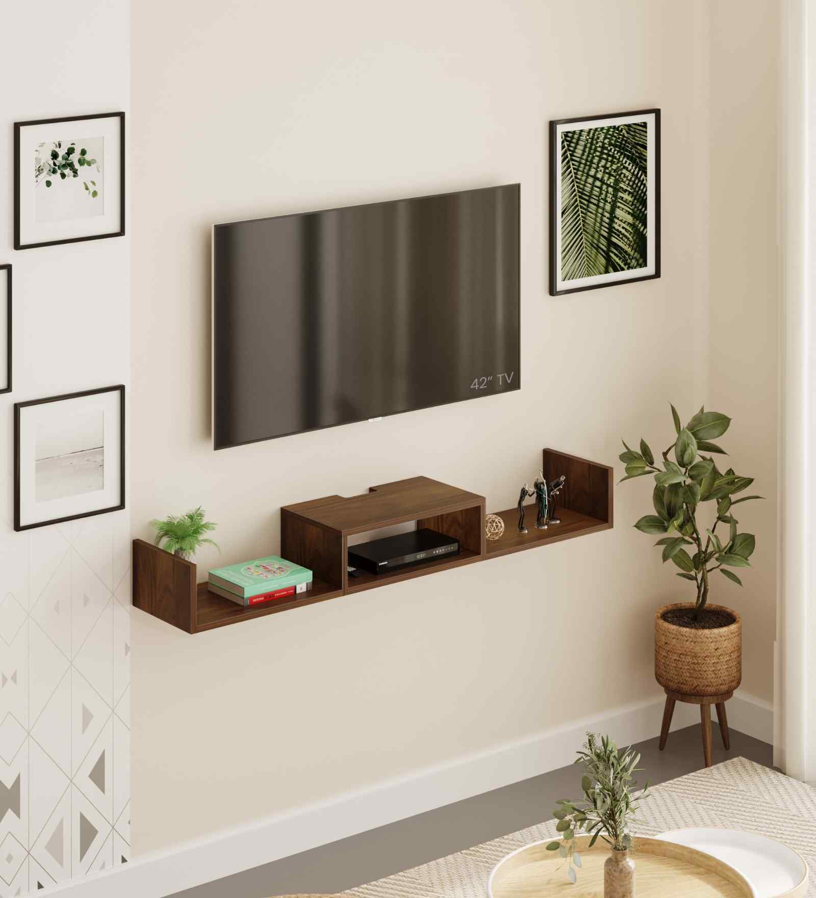 Buy Aero Large TV Unit in Brown Maple Finish at 99% OFF by bluewud ...