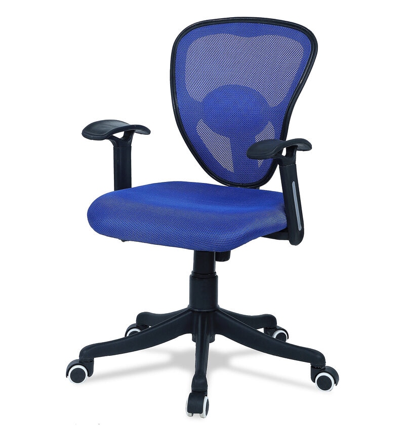 Buy Aero Low Back Ergonomic Chair In Blue Colour By Furniturstation ...