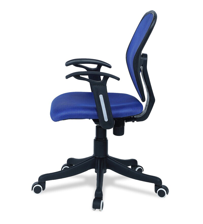 Buy Aero Low Back Ergonomic Chair In Blue Colour By Furniturstation ...