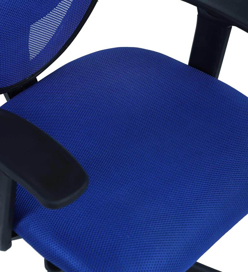 Buy Aero Low Back Ergonomic Chair In Blue Colour By Furniturstation ...