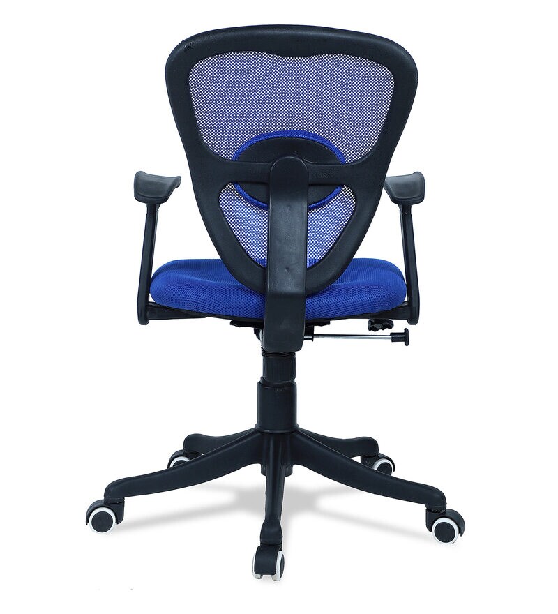 Buy Aero Low Back Ergonomic Chair In Blue Colour By Furniturstation ...
