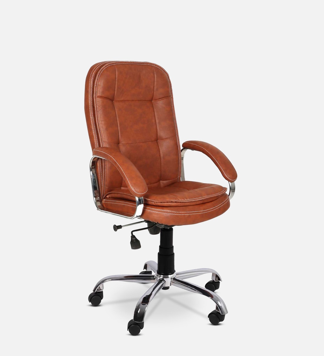 Buy Affinity Leatherette Executive Chair in Light Brown Colour at 39% ...