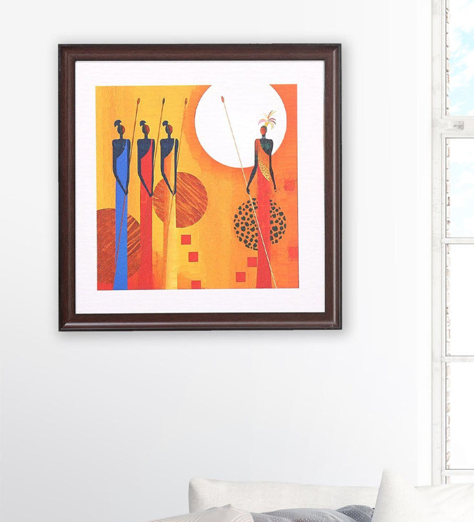 Buy African Tribe Mustard MDF Wall Paintings by @home at 53% OFF by ...
