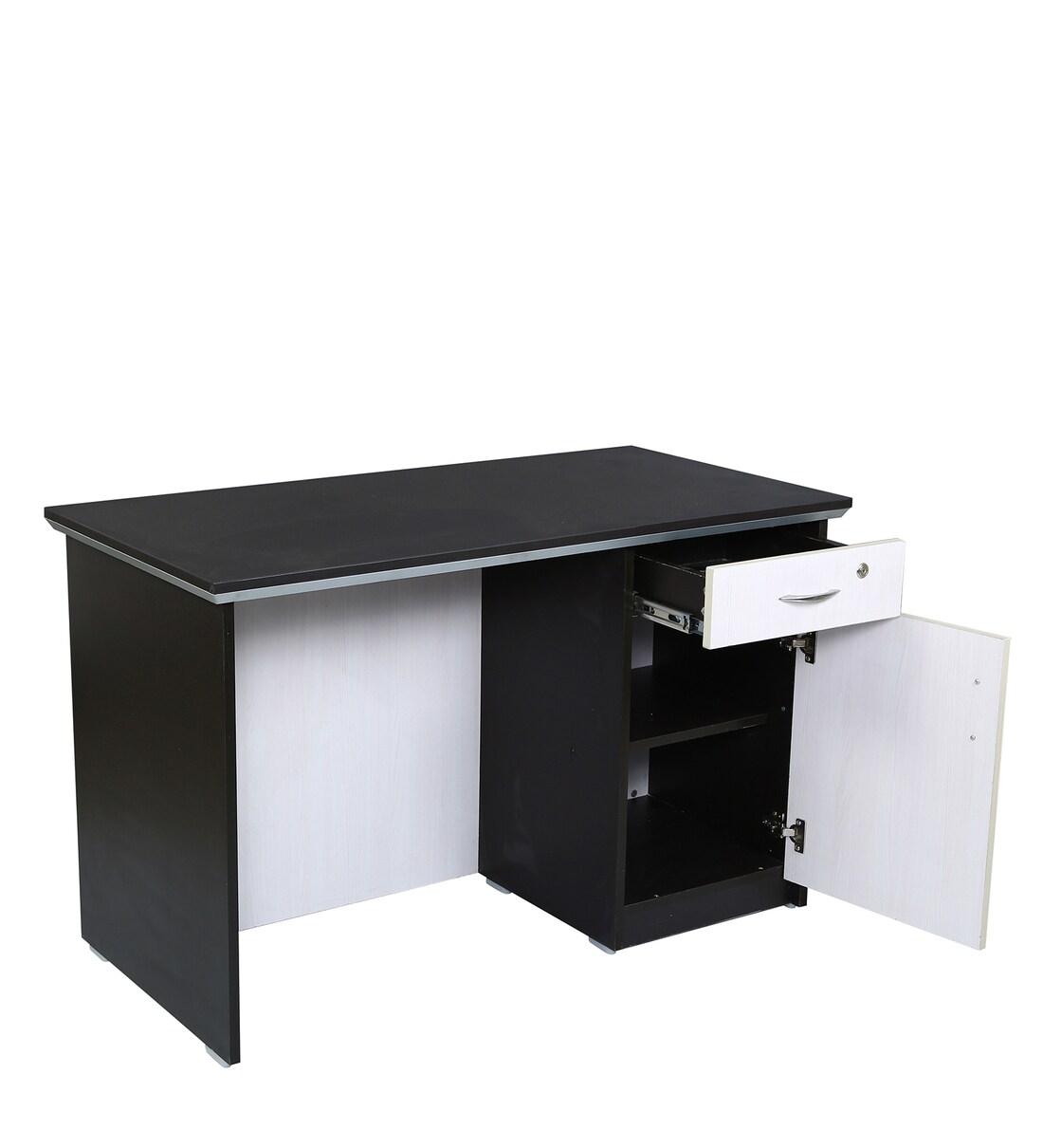 Buy Agate Writing Table in Wenge & White Finish by fullstock Online ...