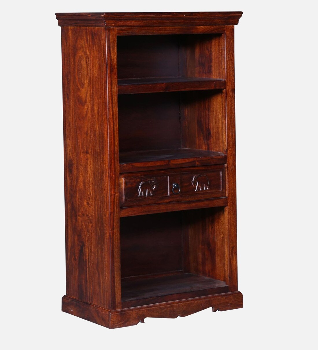 Buy Airavana Sheesham Wood Book Shelf In Honey Oak Finish By Mudramark ...