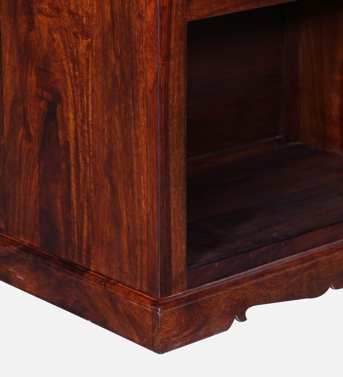 Buy Airavana Sheesham Wood Book Shelf In Honey Oak Finish By Mudramark ...