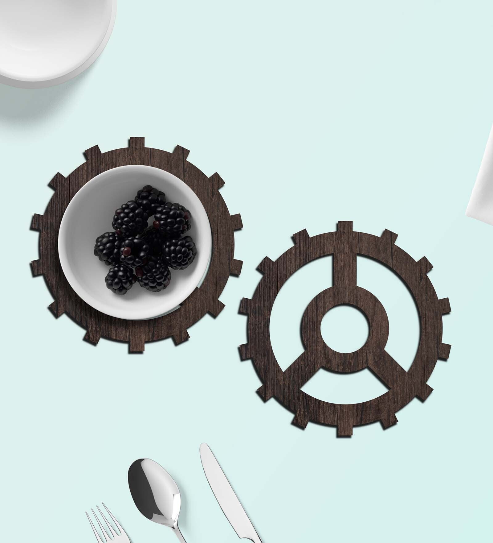 Buy Aire (Set of 6) Engineered Wood Coaster by Design it ezy at 23% OFF ...