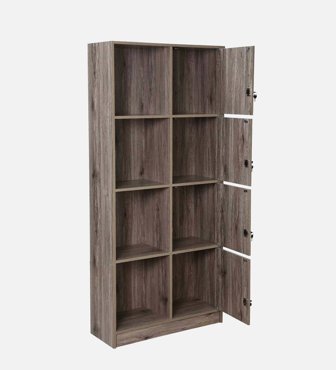 Buy Akihiko Book Case in Rainwood Finish Online - Book Cases - Book ...