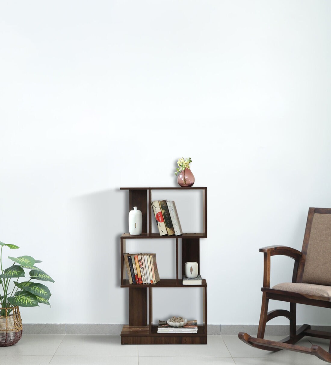 Buy Akihiro Book Shelf in Columbia Walnut Finish at 17% OFF by Valuewud ...