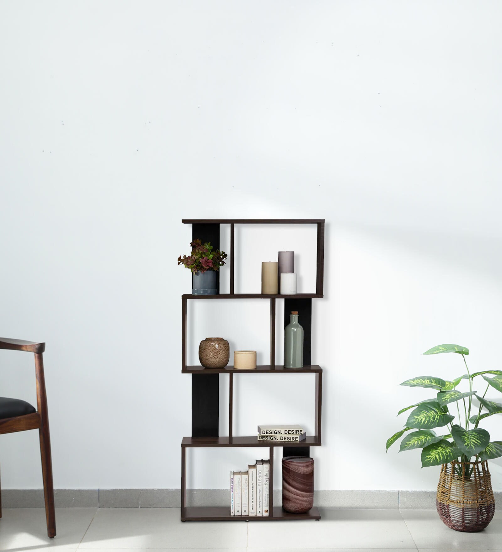 Buy Akasuki Book Shelf in Columbia Walnut Finish at 44% OFF by Valuewud ...