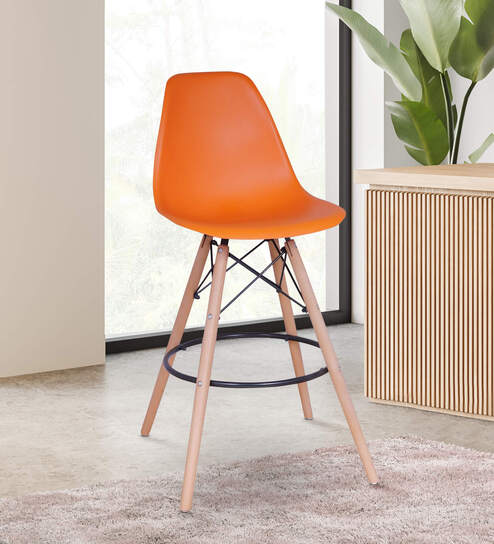 Buy Aken Plastic Bar Chair In Grey Colour at 33% OFF by Creative ...