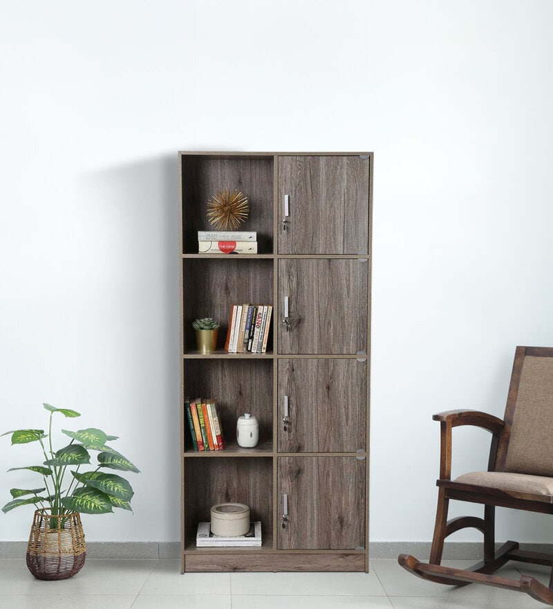 Buy Akihiko Book Case in Rainwood Finish Online - Book Cases - Book ...