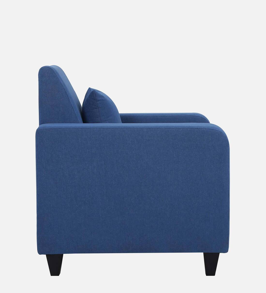 Buy Alba Fabric 1 Seater Sofa In Denim Blue Colour By Woodsworth Online ...