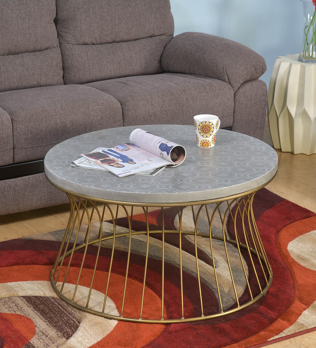 Buy Alberto Centre Table in Black & Grey Colour at 70% OFF by @home ...