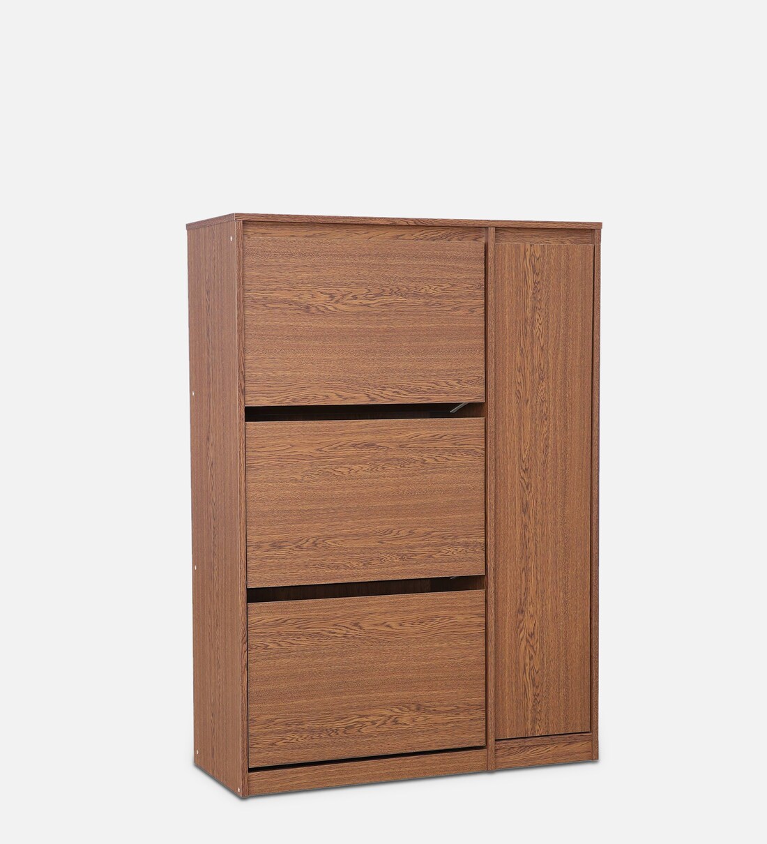Buy Alder 3 Tier Tilt Out Shoe Rack in Walnut Finish by HomeTown Online ...
