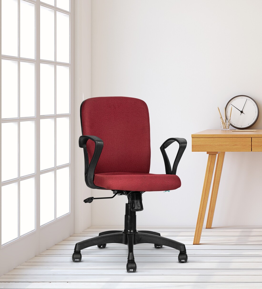 Buy Aldo Fabric Ergonomic Chairs in Maroon Colour at 50% OFF by ...