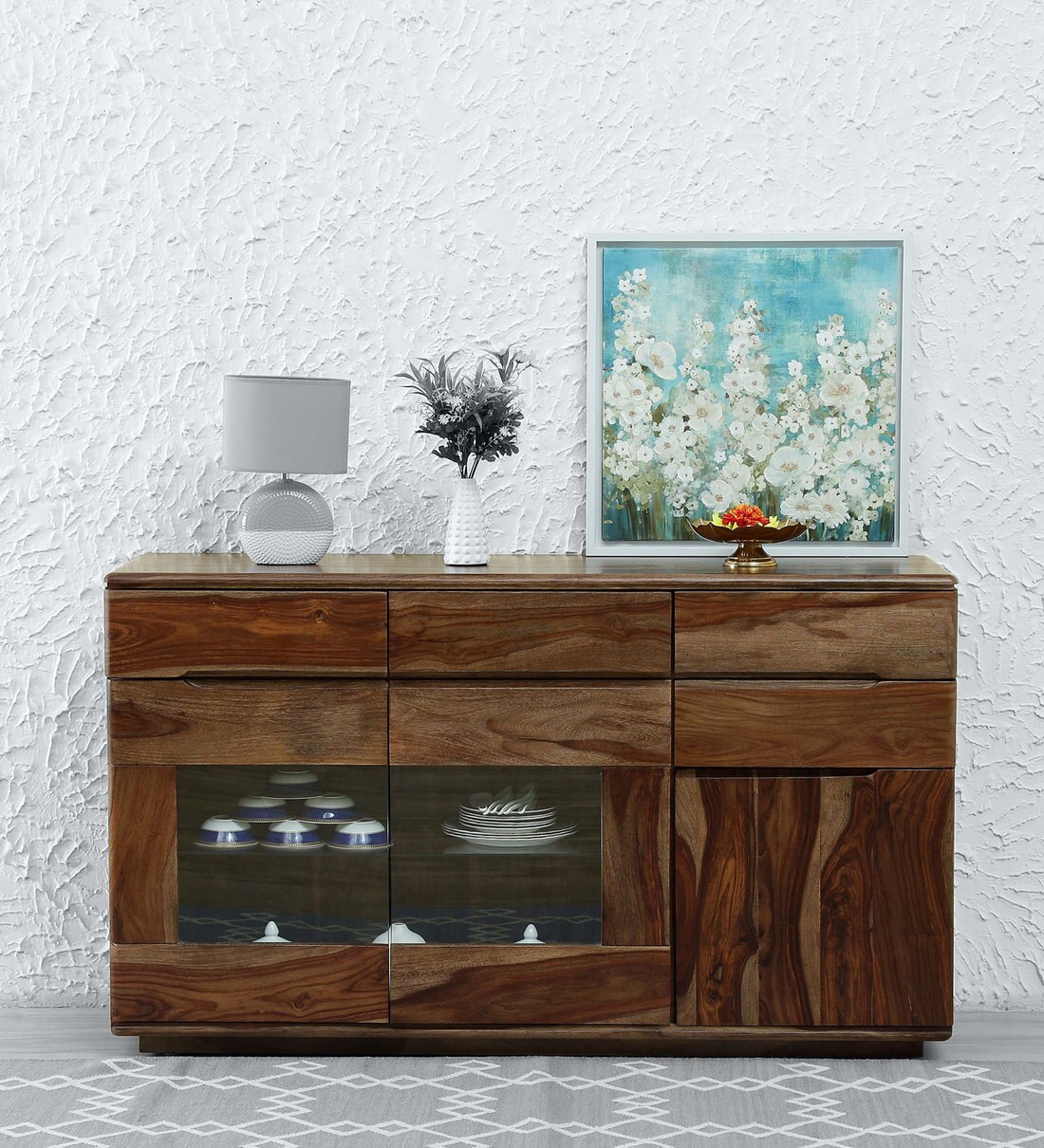 Buy Aldora Sheesham Wood Sideboard In Sheesham Stone Finish at 33% OFF ...