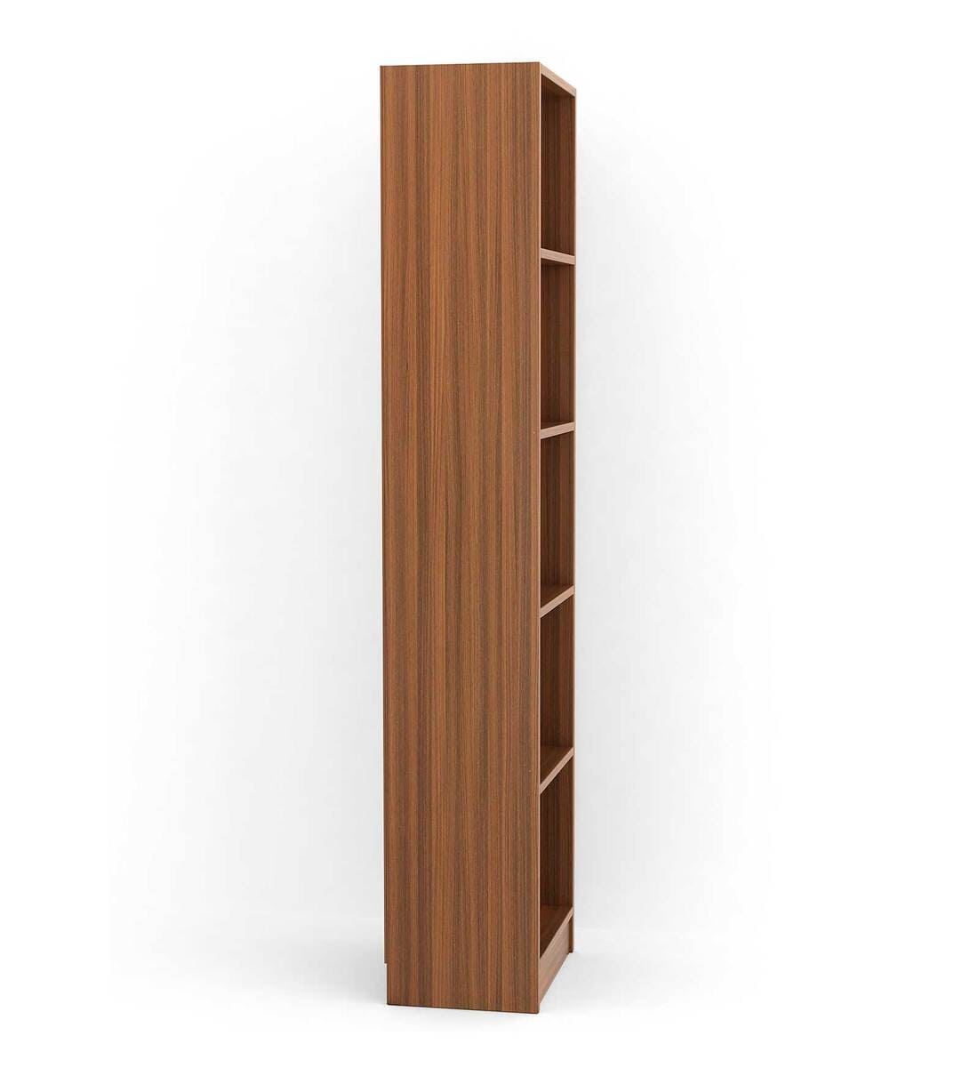 Buy Alex Book Shelf In Walnut Finish with 5 Tier By Bluewud Online ...